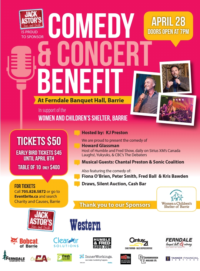 Win Tickets to a Comedy & Concert Benefit Show! | 101.1 Big FM