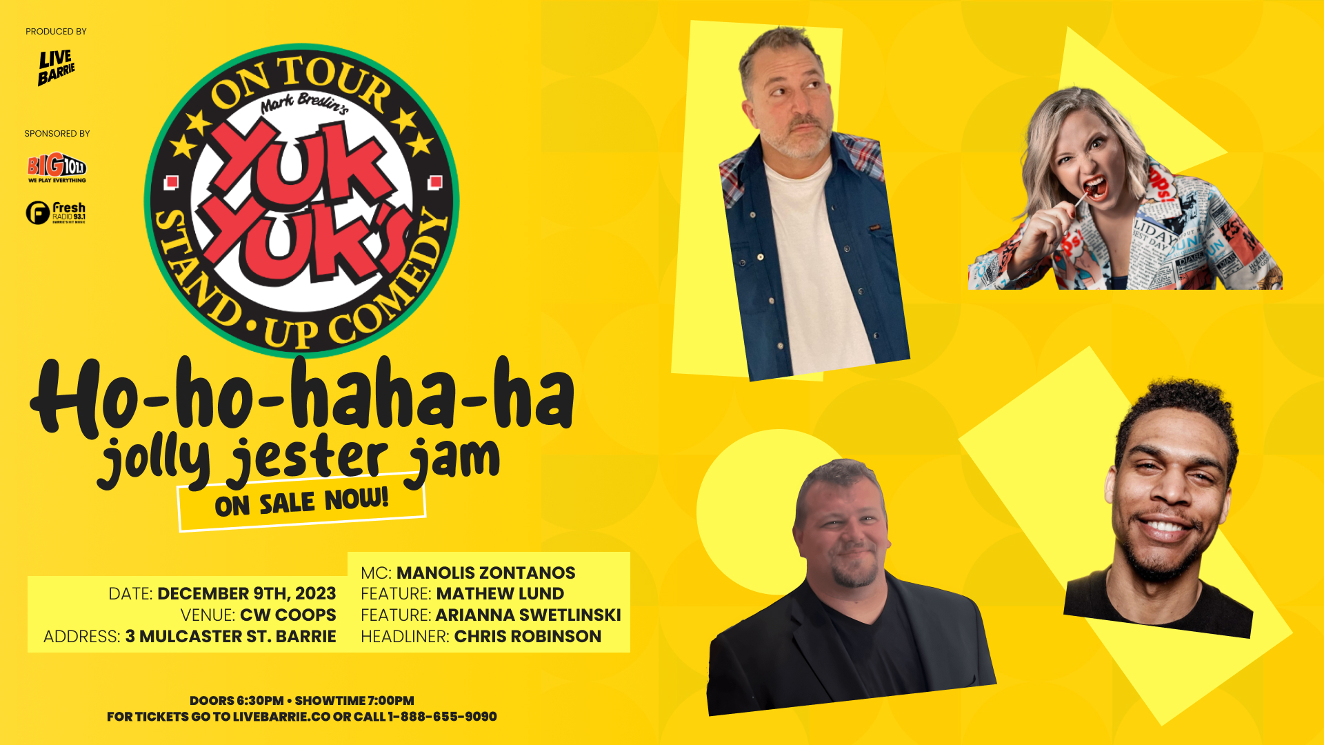 Yuk Yuk’s Holiday Jester Jam | 101.1 Big FM